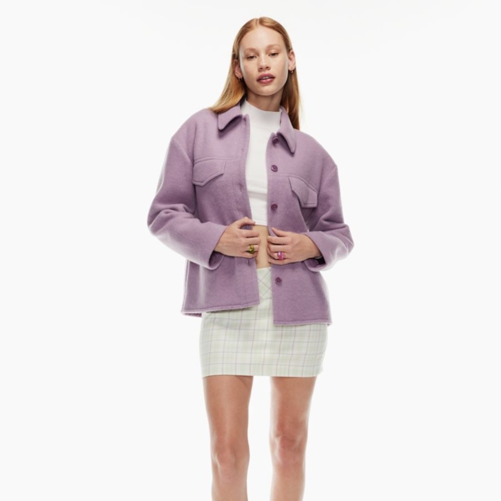 Aritzia Sunday Best - Sky Shirt Jacket Soft Orchid Si… - Gem
